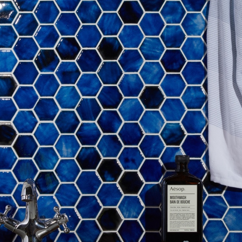 Ca' Pietra Akazu Cobalt Porcelain Tiles | Sanctuary Bathrooms