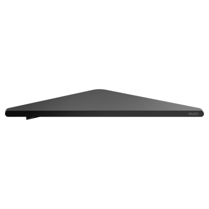 KEUCO Aveno Matt Black Corner Shelf & Wiper | Sanctuary