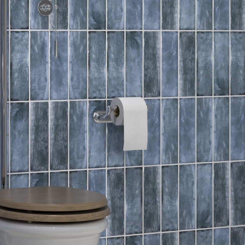 Burlington Guild Chrome Wall Hung Toilet Roll Holder | Sanctuary