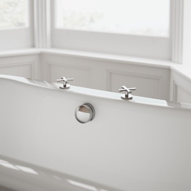 Burlington Riviera Deck Mounted Panel Valves | Sanctuary Bathrooms