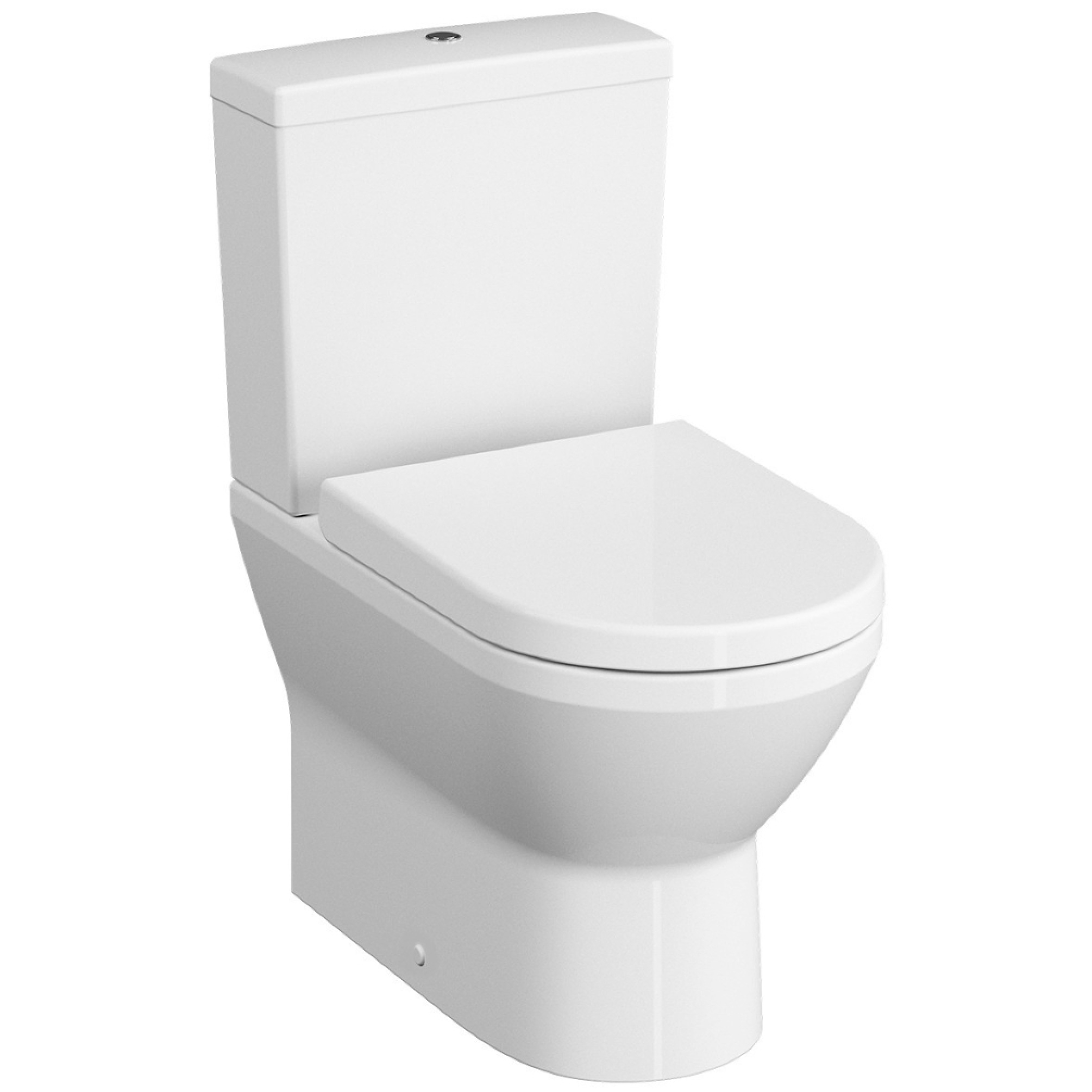 VitrA Integra D Shaped Rimless Close Coupled Toilet | Sanctuary