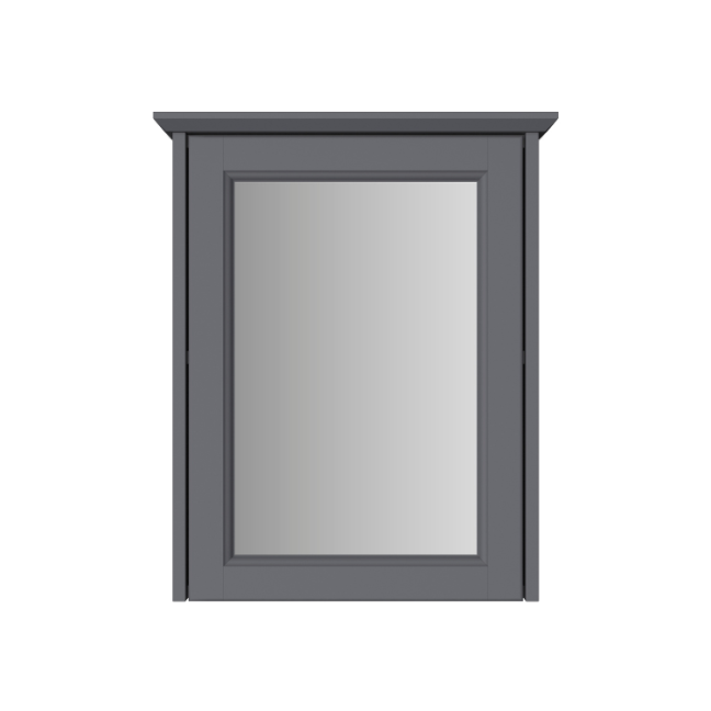 Heritage Caversham 540mm Graphite Single Door Mirror Cabinet ...