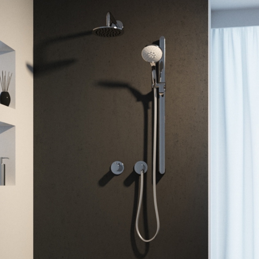 Keuco IXMO Round Shower Set with Rail | Sanctuary Bathrooms