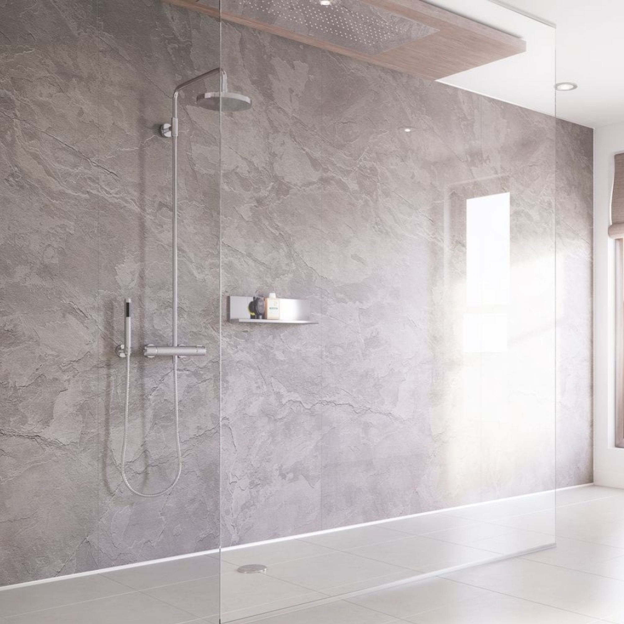 Showerwall Moonstone 1179mm Proclick Ply Wall Panel