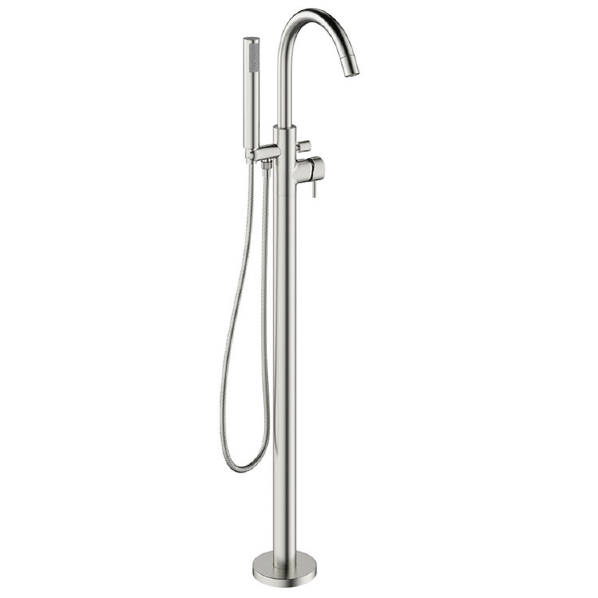 Crosswater MPRO Brushed Stainless Steel Floorstanding Bath Shower Mixer ...