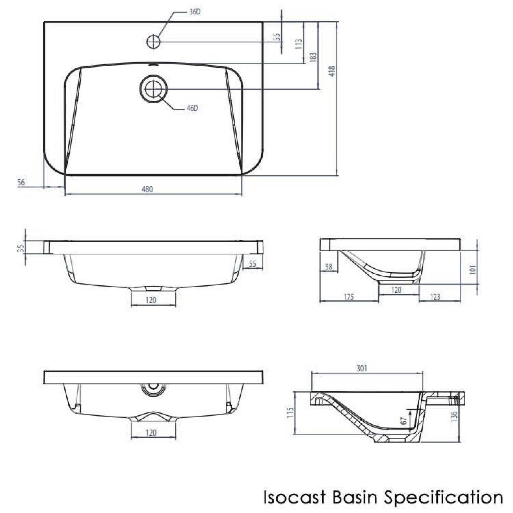 Roper Rhodes System 600mm Juniper Green Wall Mounted Vanity Unit ...