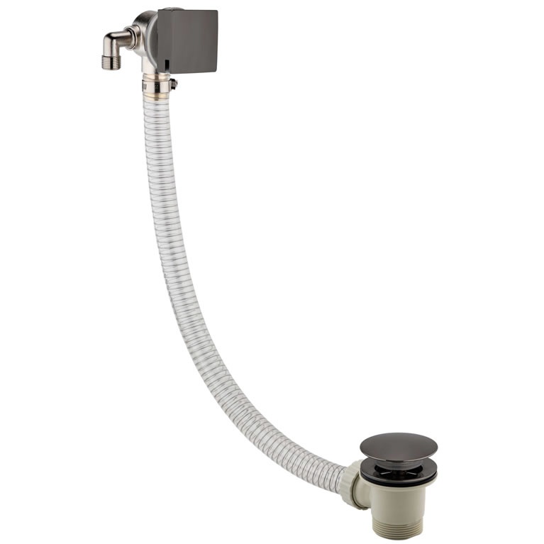 JTP Hix Brushed Black Bath Waste & Overflow Filler | Sanctuary Bathrooms