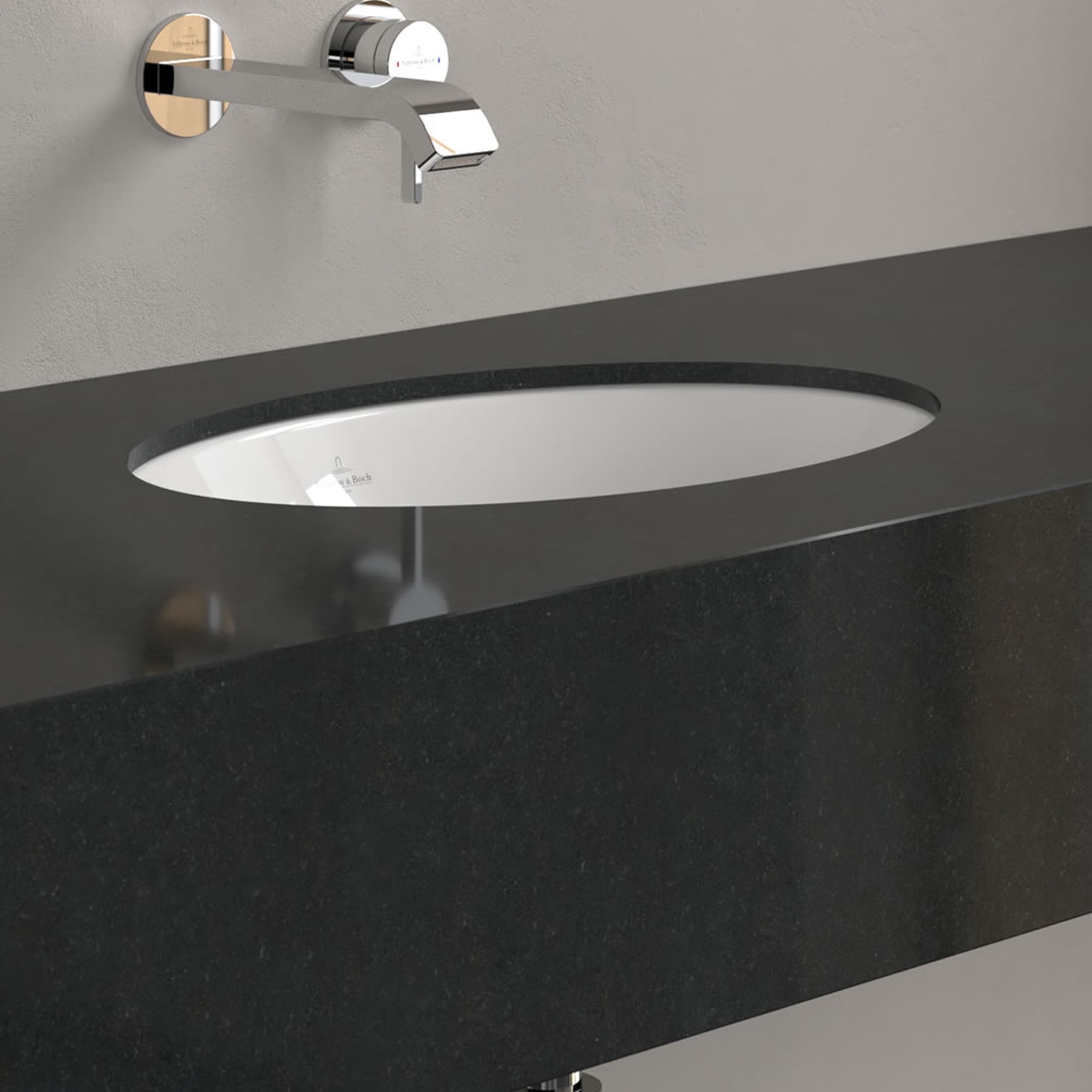 V&B Loop 430 White Alpin C+ Inset Basin | Sanctuary Bathrooms
