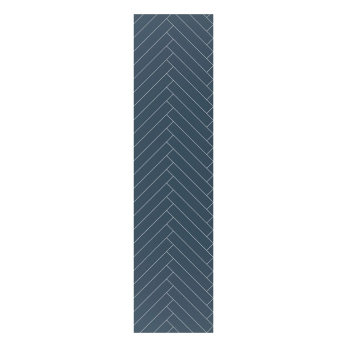 Showerwall Nordic Blue 600mm Herringbone Tile Wall Panel