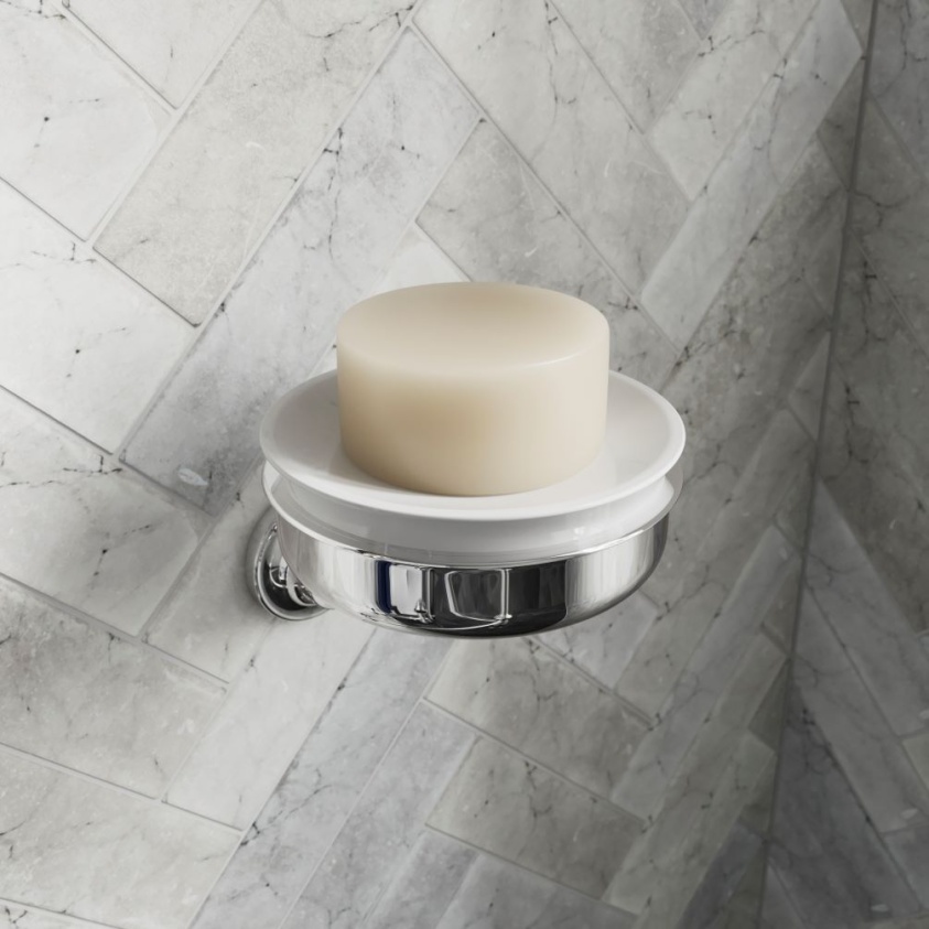 Burlington Guild Chrome Wall Mounted Soap Dish | Sanctuary