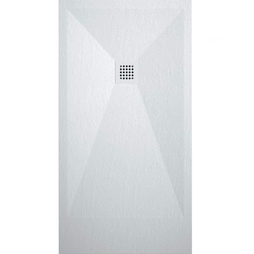 Onyx White Slate 1500mm x 800mm Stone Resin Shower Tray | Sanctuary