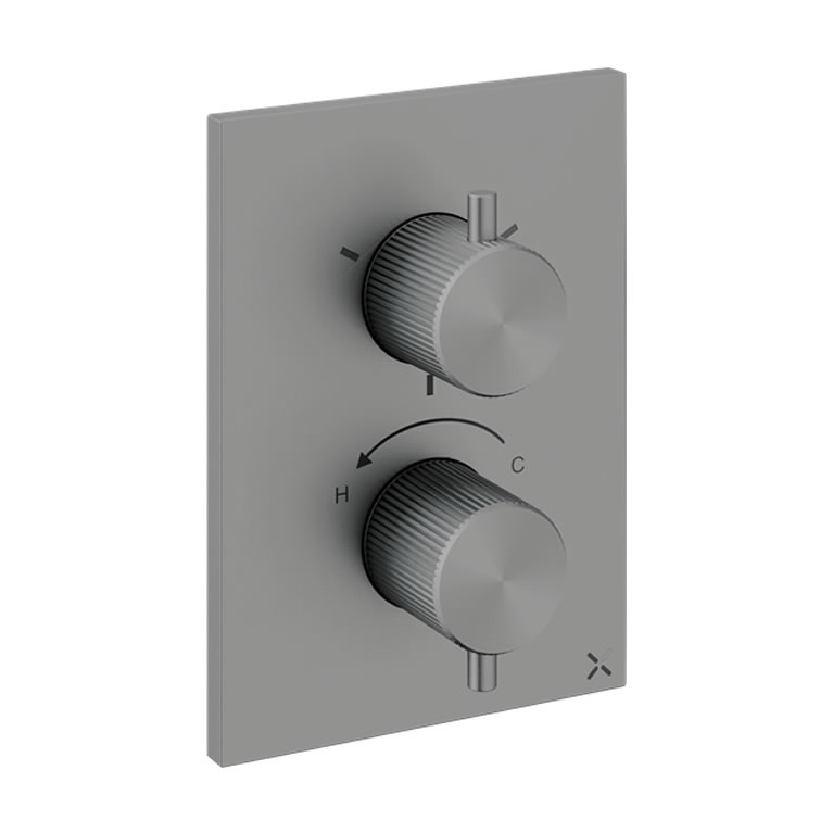Crosswater 3ONE6 316 Slate Crossbox 3 Outlet Shower Valve | Sanctuary ...