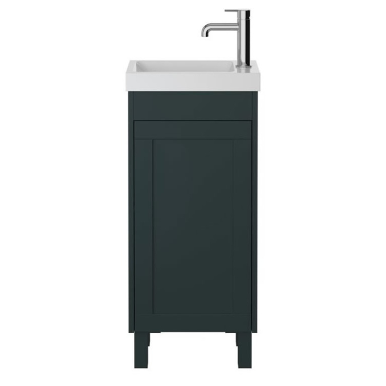 Heritage Lynton Classic Green Floorstanding Cloakroom Vanity Unit ...