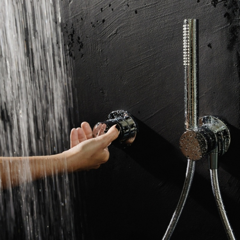 Keuco IXMO Chrome Round Shower Set | Sanctuary Bathrooms