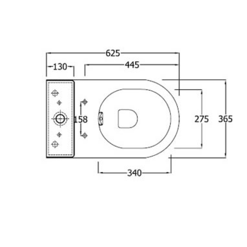 RAK Compact Deluxe Rimless Close Coupled Toilet | Sanctuary Bathrooms