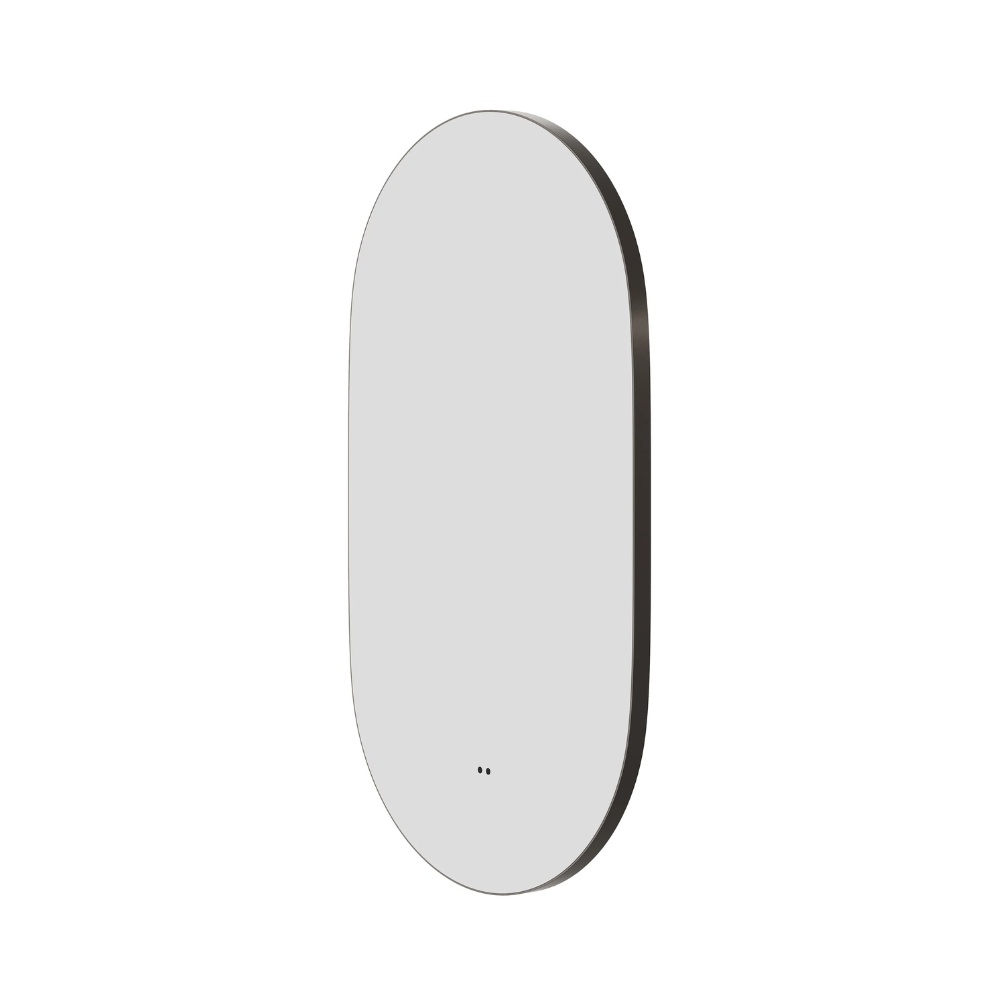 hib. Arcane Pill 500mm x 900mm Gunmetal Illuminated Mirror