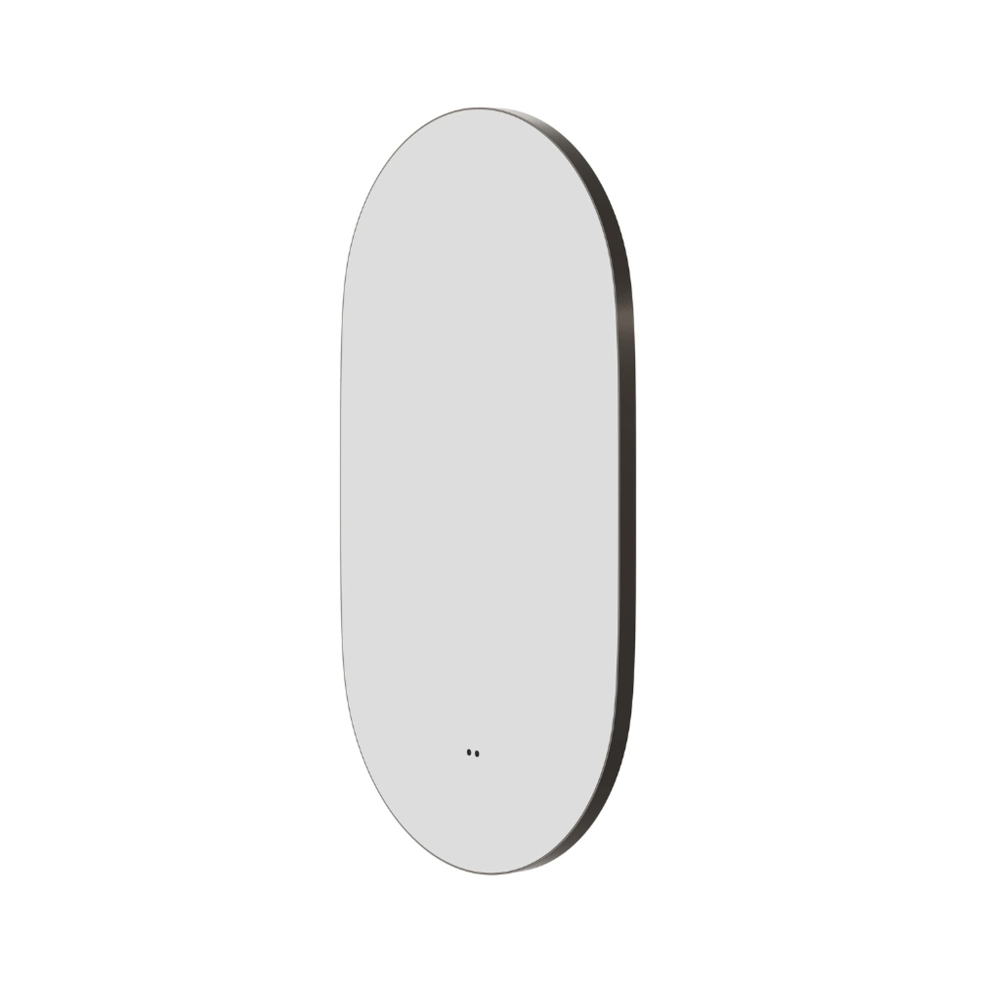 hib. Arcane Pill 500mm x 900mm Gunmetal Illuminated Mirror