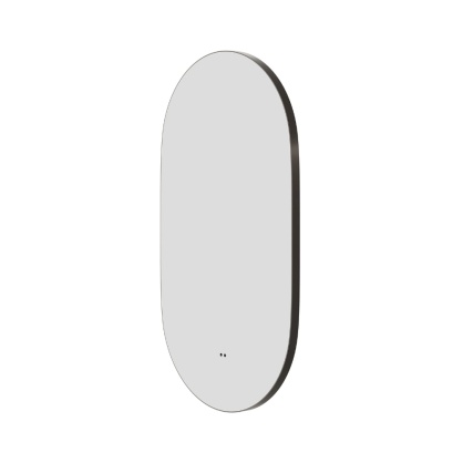 hib. Arcane Pill 500mm x 900mm Gunmetal Illuminated Mirror