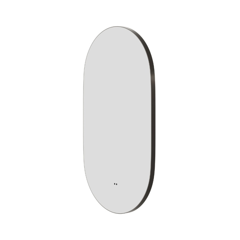 hib. Arcane Pill 500mm x 900mm Gunmetal Illuminated Mirror