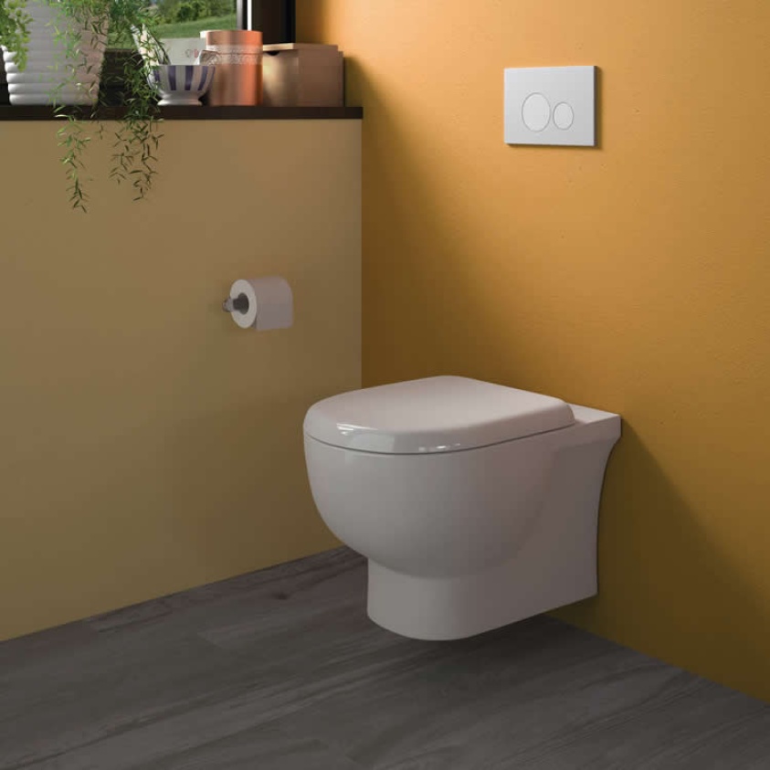 RAK Tonique Rimless Wall Hung Toilet & Seat | Sanctuary Bathrooms