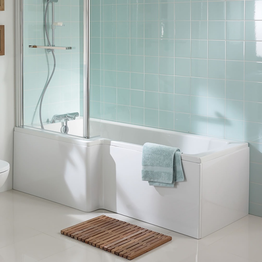 Ideal Standard Tempo Cube 1700x850 LH Shower Bath | Sanctuary Bathrooms