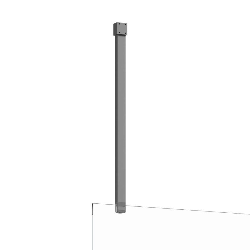 Crosswater Slate Glass-to-Ceiling Bracing Bar | Sanctuary Bathrooms