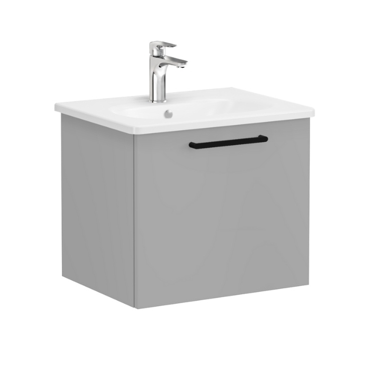 VitrA Root Flat Grey 600 Drawer Unit | Sanctuary Bathrooms