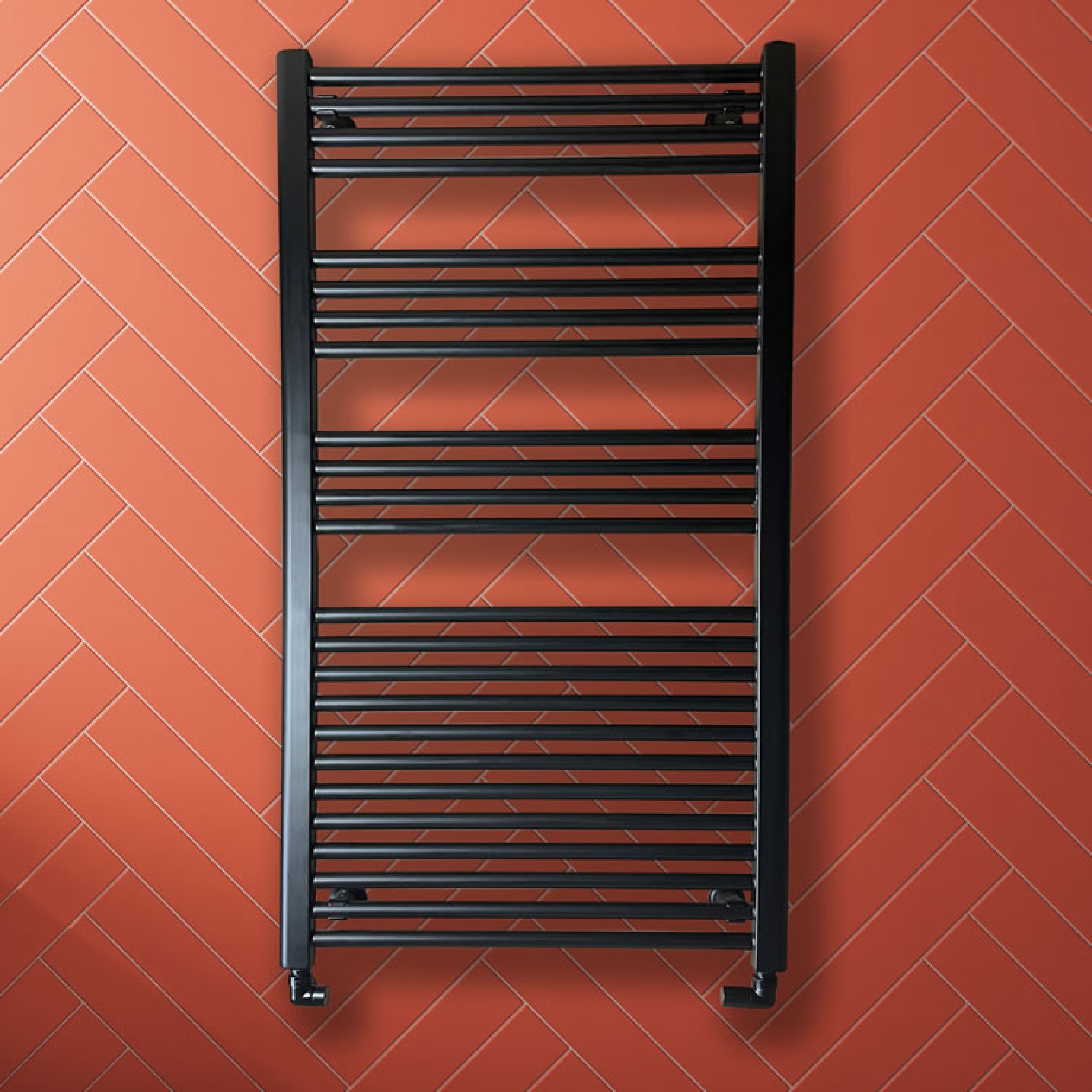 Radox Tinto Matt Black Electric Towel Radiator | Sanctuary Bathrooms