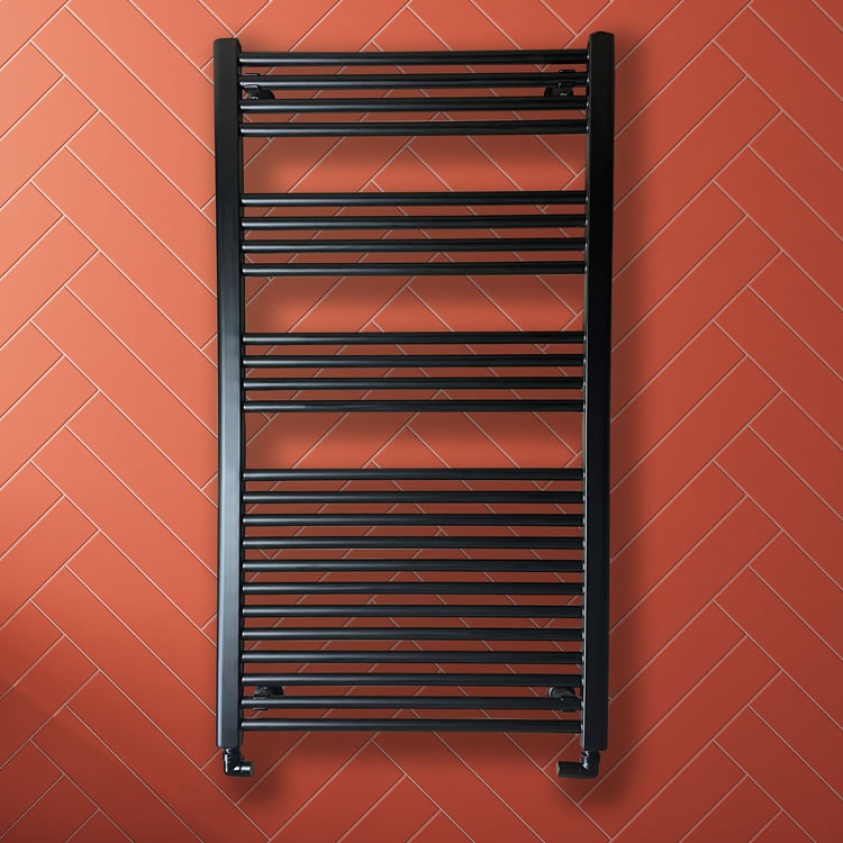 Radox Tinto Matt Black Electric Towel Radiator | Sanctuary Bathrooms