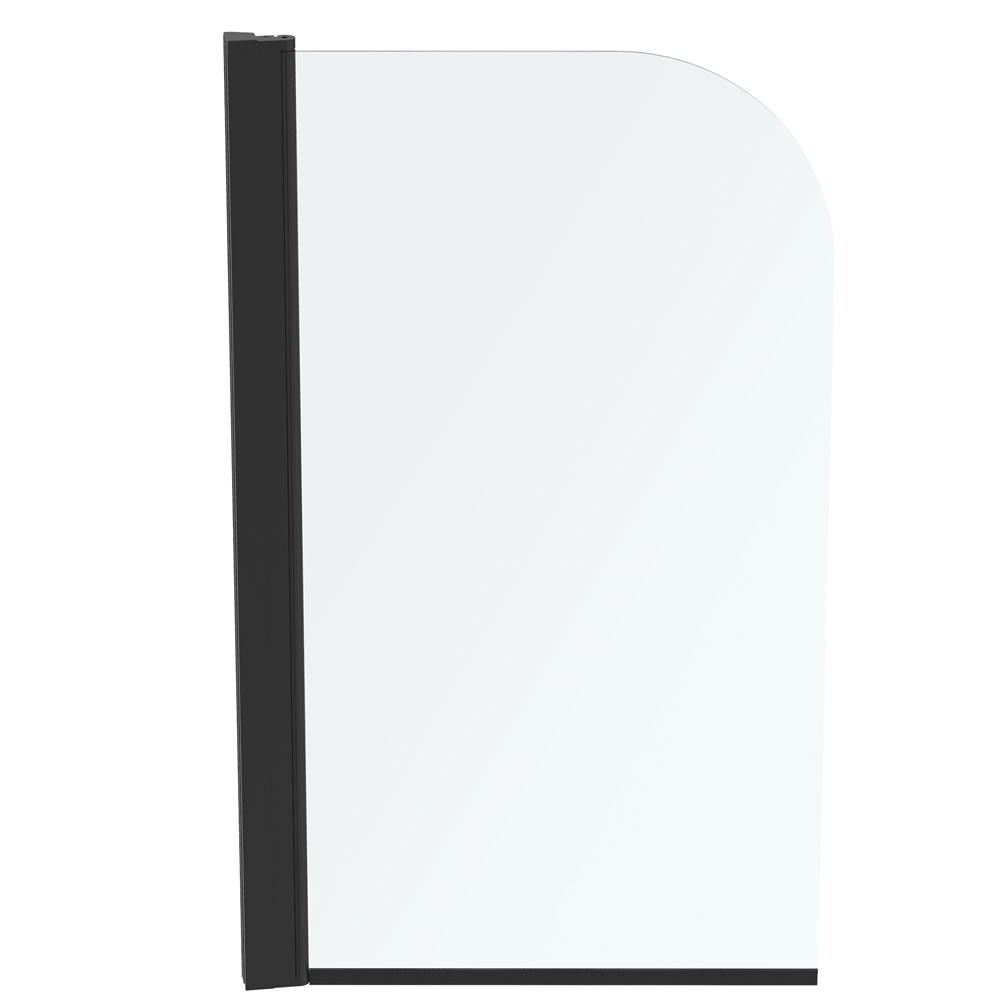 Ideal Standard Connect 2 Black Radius Bath Screen | Sanctuary Bathrooms