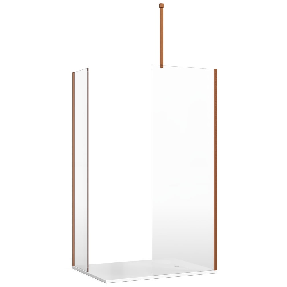 Crosswater Bronze Glass-to-Ceiling Bracing Bar | Sanctuary Bathrooms