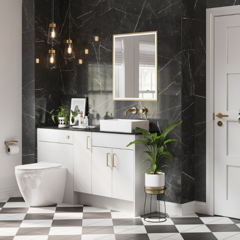 hib. Vanquish 600mm LED Recessed Mirror Cabinet | Sanctuary Bathrooms