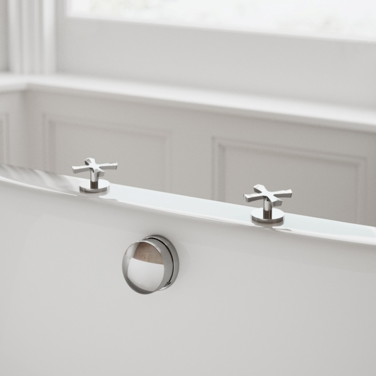 Burlington Riviera Deck-Mounted Panel Valves | Sanctuary Bathrooms