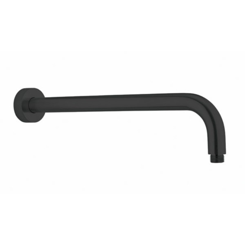 Crosswater Union Matt Black Wall Shower Arm | Sanctuary Bathrooms