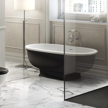 matt black baths