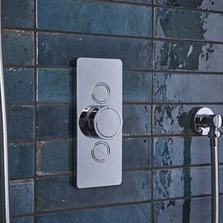 Tavistock Axiom Dual Function Push Button Shower Valve With Head ...