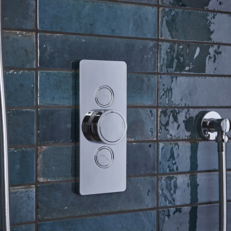 Tavistock Axiom Dual Function Push Button Shower Valve With Head ...