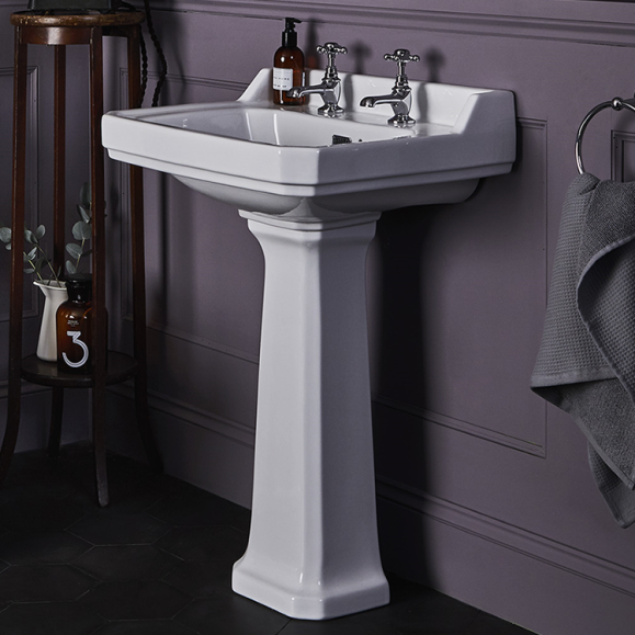 Bayswater Fitzroy 595mm Basin & Comfort Height Pedestal