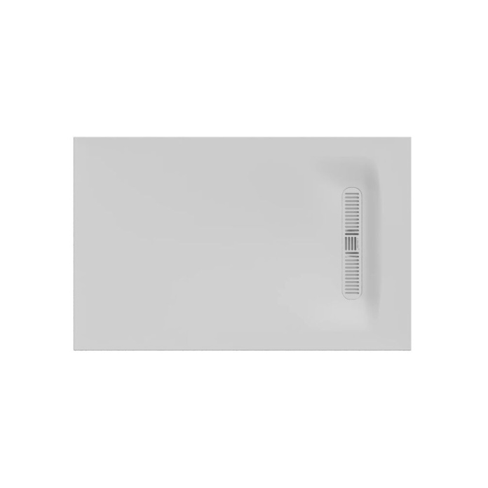 Crosswater Vito 1000mm x 8000mm Matt White Rectangular Dolomite Shower Tray