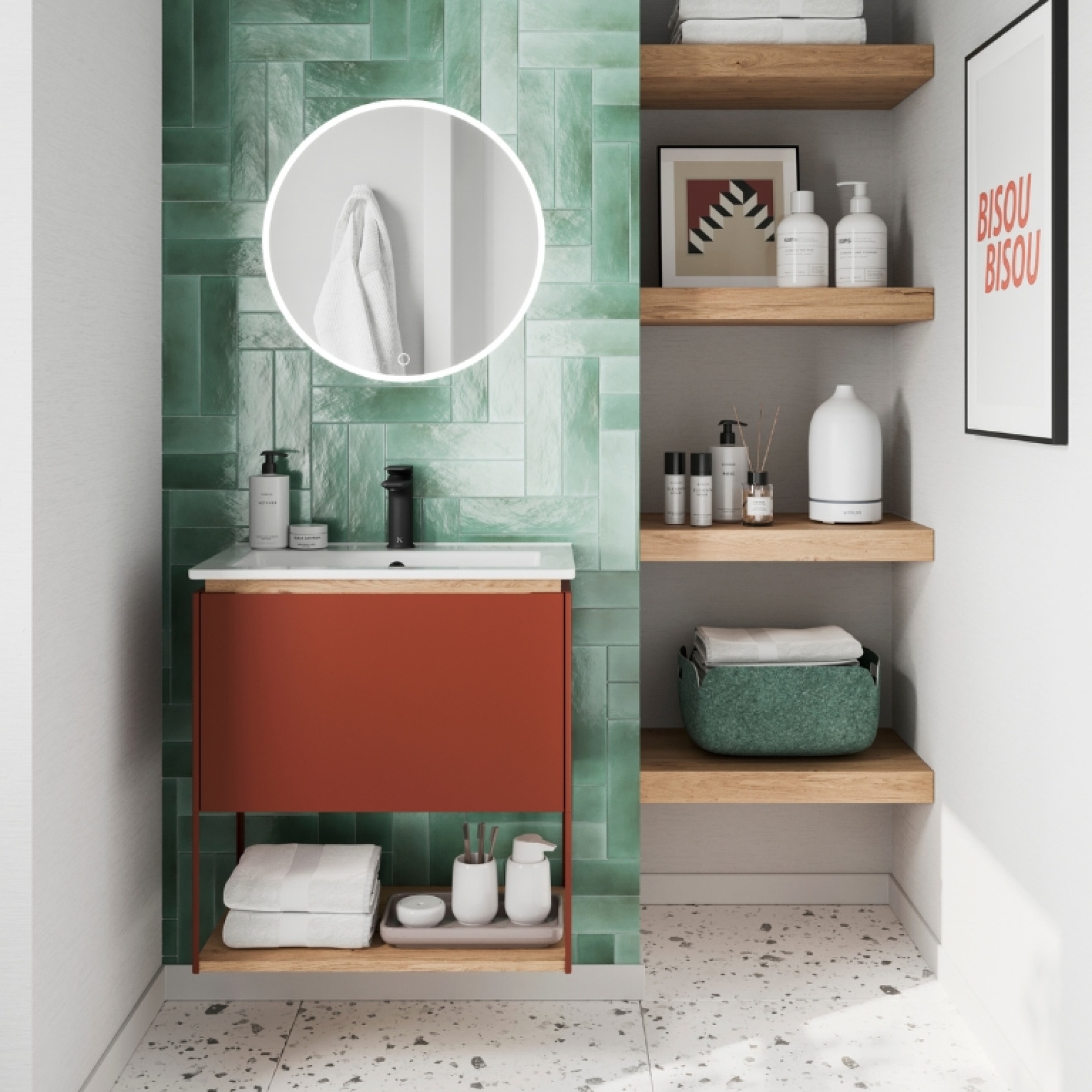 Crosswater Fuse Matt Black Basin Monobloc | Sanctuary Bathrooms