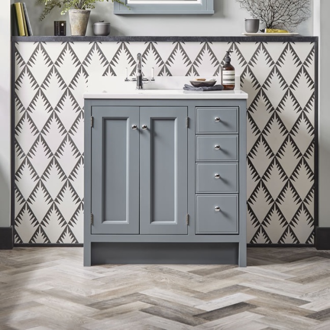 Roper Rhodes Hampton 800 Agave Unit w/ Basin & Worktop | Sanctuary ...