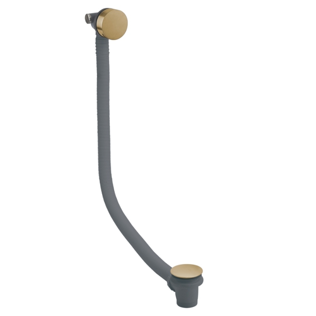 Crosswater 3ONE6 Brushed Brass Bath Filler & Waste | Sanctuary