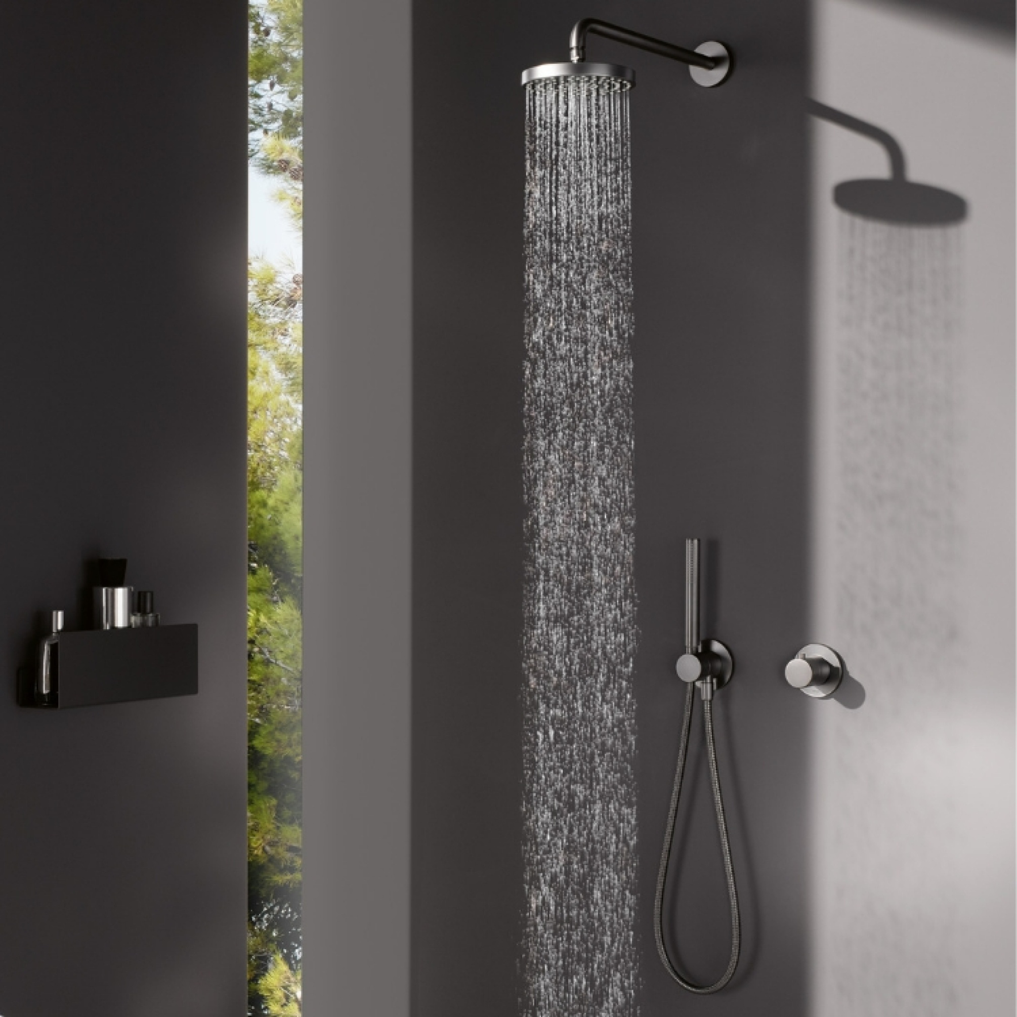 Keuco IXMO Chrome Round Shower Set | Sanctuary Bathrooms