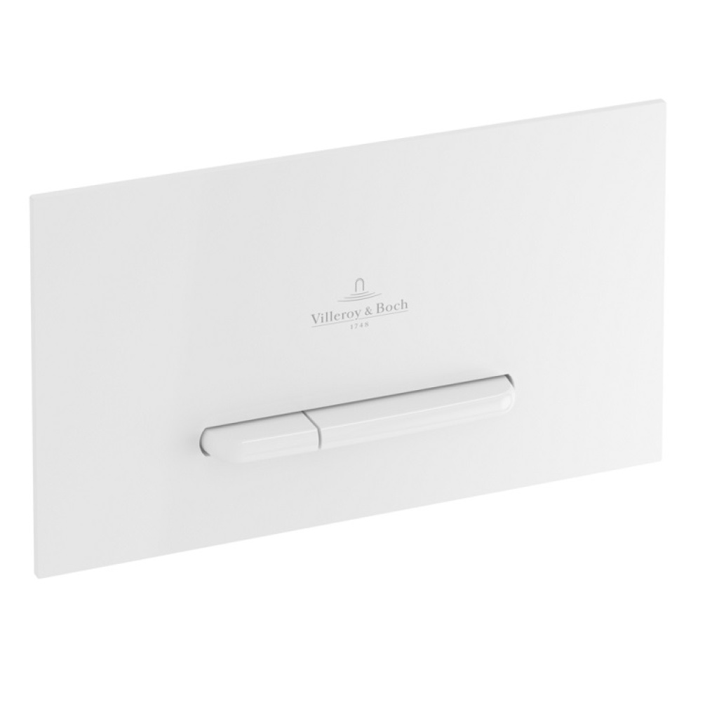 Villeroy & Boch White ViConnect E300/300S Flush Plate | Sanctuary Bathrooms