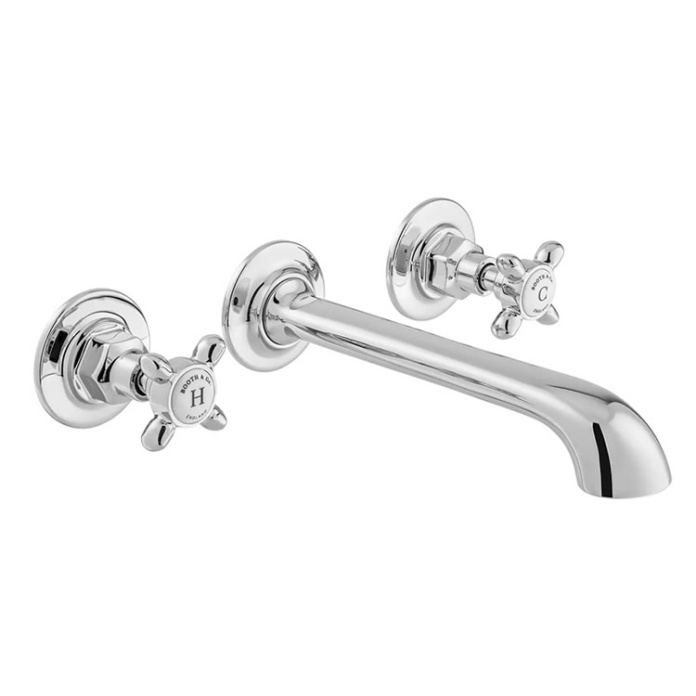 Booth & Co. Axbridge Cross Wall-Mounted Basin Tap | Sanctuary