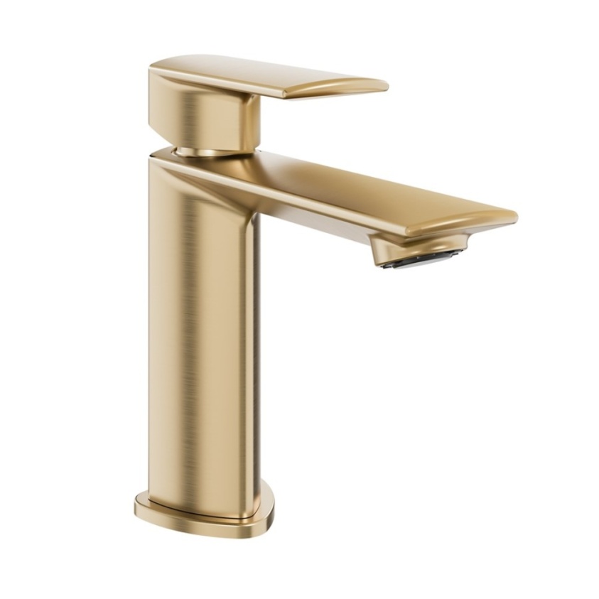 Crosswater Varda Brushed Brass Mono Basin Mixer Tap