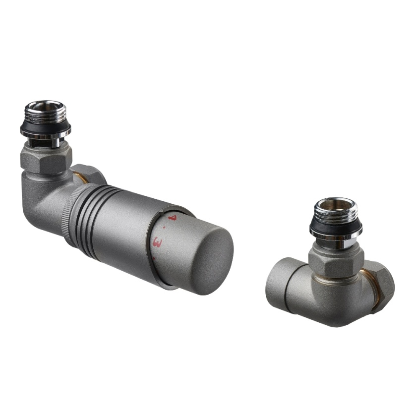 Terma Cylindrical TRV Matt Grey 3 Axis Rad Valve | Sanctuary