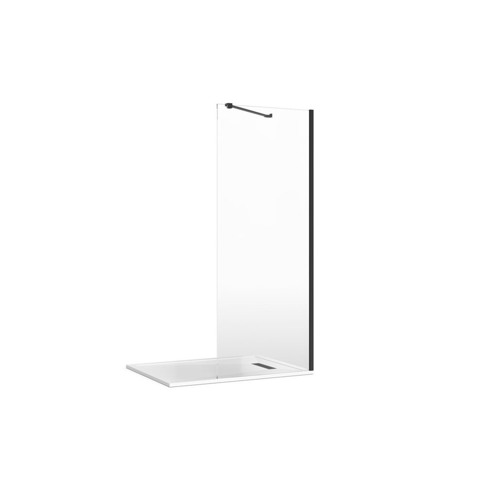 Crosswater Matt Black Angled Glass-to-Wall Bracing Bar | Sanctuary ...