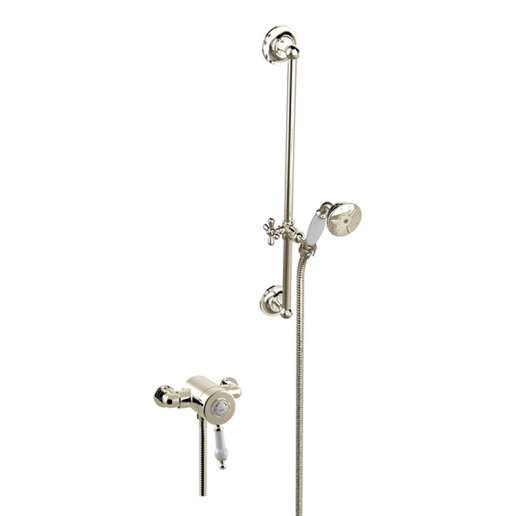Heritage Glastonbury Vintage Gold Exposed Shower w/ Riser Kit ...