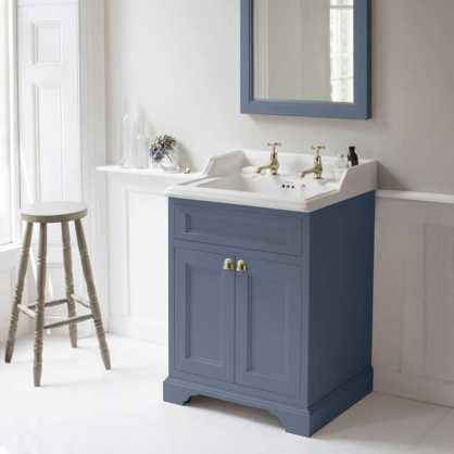 Burlington Classic 650 Basin & Blue Standing Unit Doors